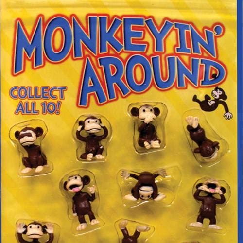 Monkeyin Around Figurines In 2 Inch Toy Capsules - Gumball Machine ...