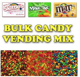Bulk Vending Mixes Packaged for All Metal Triple Vending Machine | Gum ...