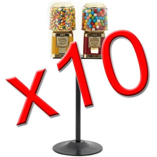 10 Double All Metal Gumball Machines - Gumball Machine Warehouse