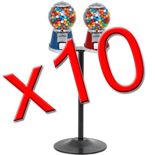 10 Double Original Bubble Gum Machines - Gumball Machine Warehouse