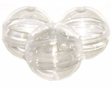 2.3 Clear Round Empty Capsules (2000 Capsules) - Gumball Machine Warehouse
