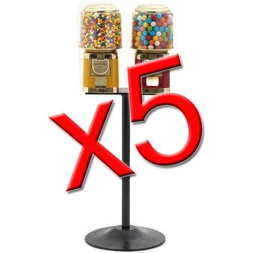 High Quality All Metal Gumball Machine Double Head Business Packages ...