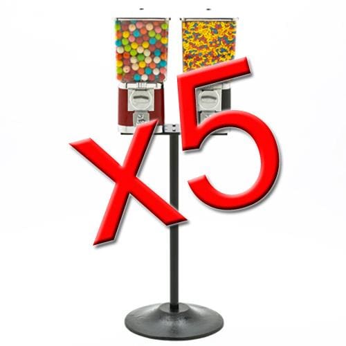 5 Double Supreme Gumball Machines - Gumball Machine Warehouse