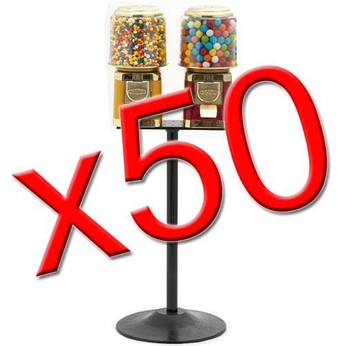 50 Double All Metal Gumball Machines - Gumball Machine Warehouse
