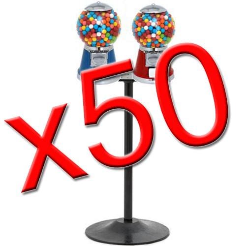 50 Double Original Bubble Gum Machines - Gumball Machine Warehouse