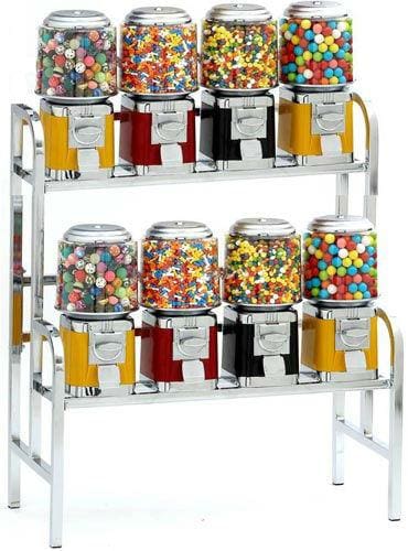 7-8 Unit Vending Step Stand - Gumball Machine Warehouse