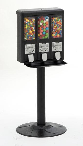 All Metal Triple Vending Machine - Gumball Machine Warehouse