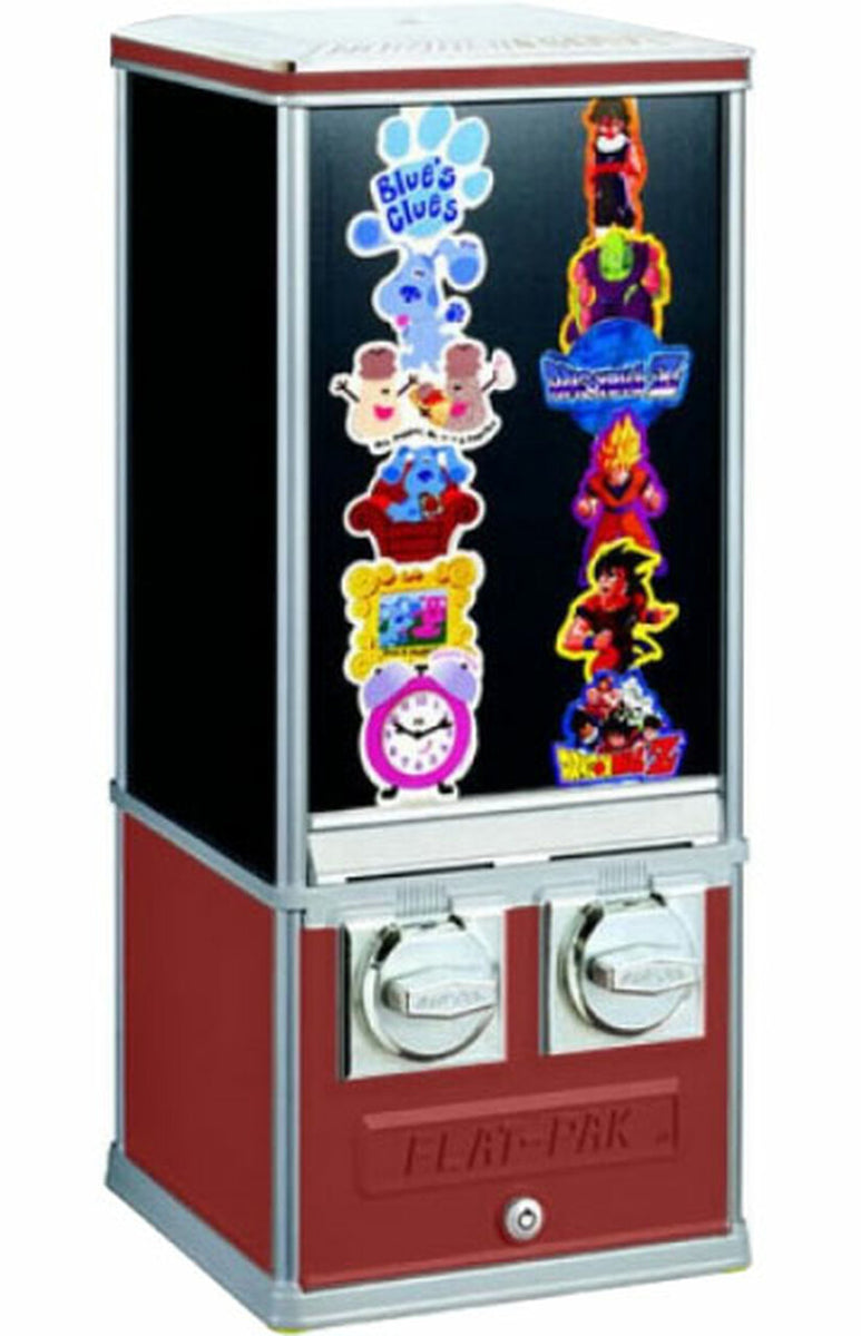 2 Column Sticker & Tattoo Machine W/ Stand - Gumball Machine Warehouse