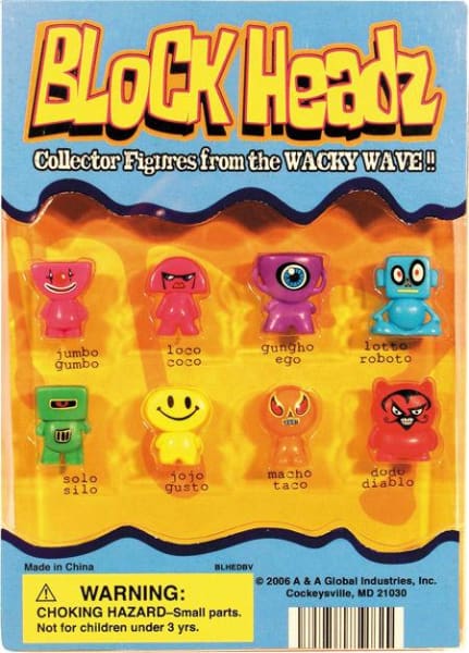 Block Headz Figurines Vending Toys In 1 Inch Toy Capsules - Gumball ...