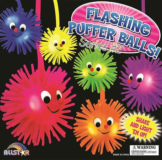 Flashing Puffer Balls #2 In 2 Inch Toy Capsules - Gumball Machine Warehouse