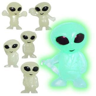 Glow In The Dark Mini Alien Figurine Vending Toys In 1 Inch Toy ...
