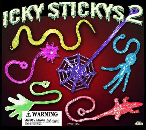 Icky Sticky 2 Vending Toys In 2 Inch Toy Capsules - Gumball Machine ...