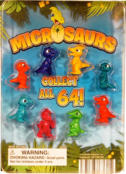 Microsaurs Figurines Vending Toys In 1 Inch Toy Capsules - Gumball ...