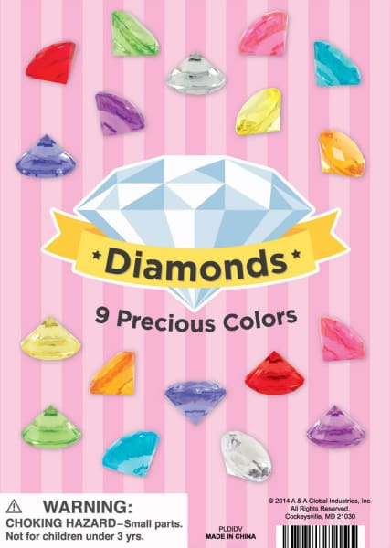 Plastic Diamonds In 1 Inch Capsules - Gumball Machine Warehouse